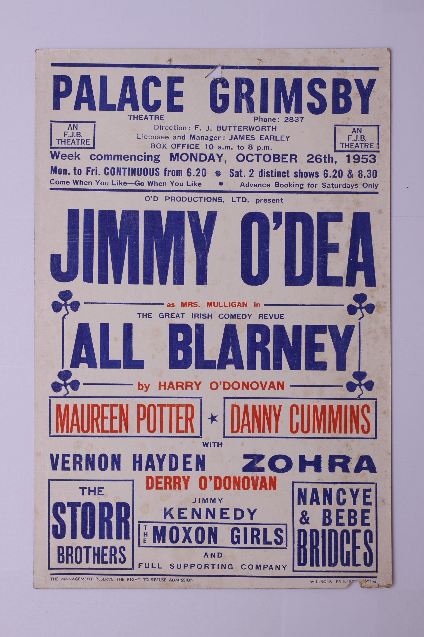 Palace Theatre Show Posters - West Marsh Heritage